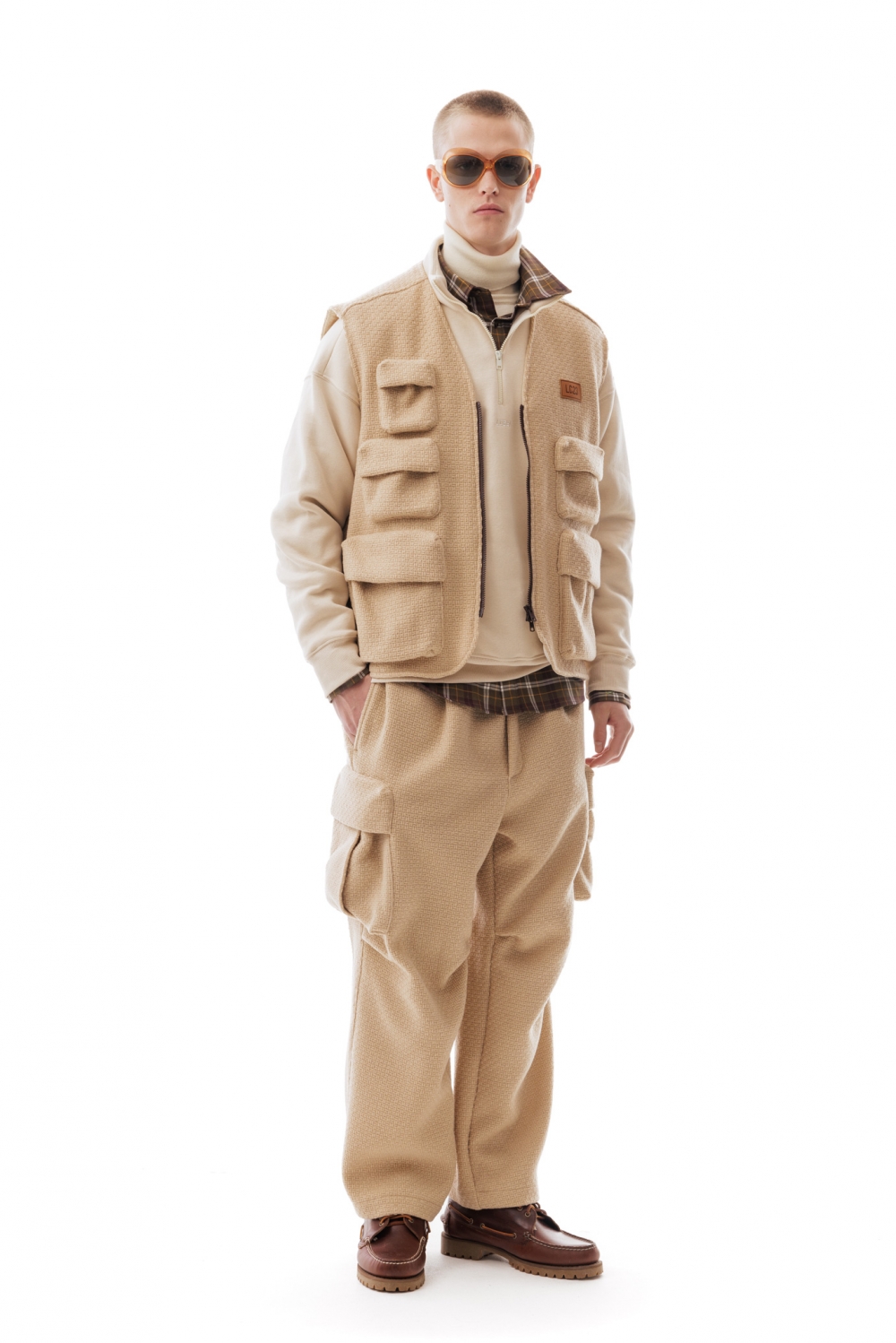 Quilted Denim Multipocket Vest